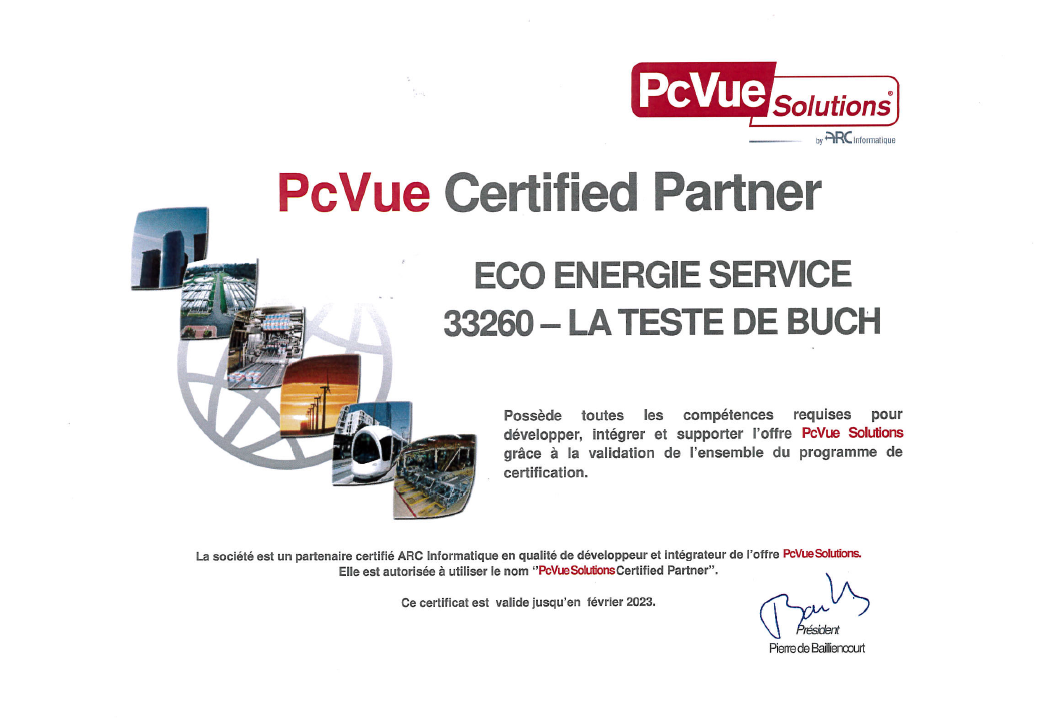 PcVue Solutions : EES partenaire depuis plus de 6 ans